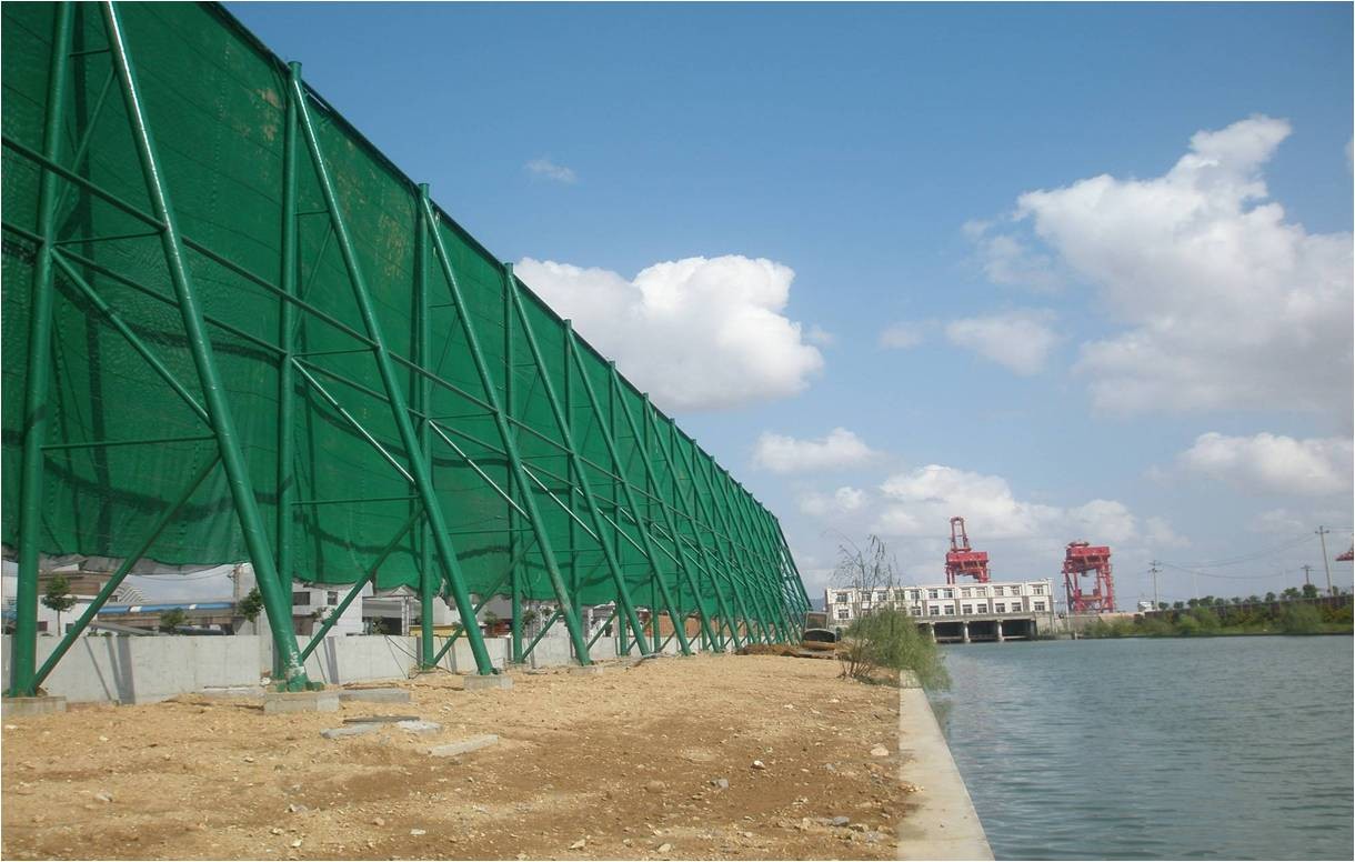 Flexible wind break netting