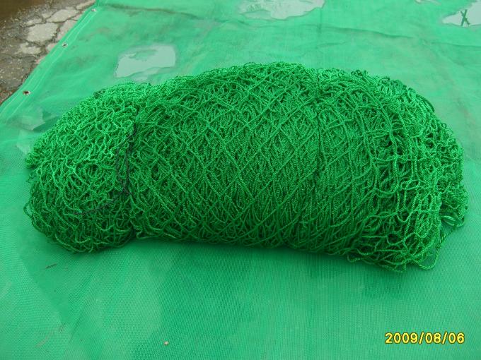 Safety Knotless Netting, Green Color, PP strong fiber